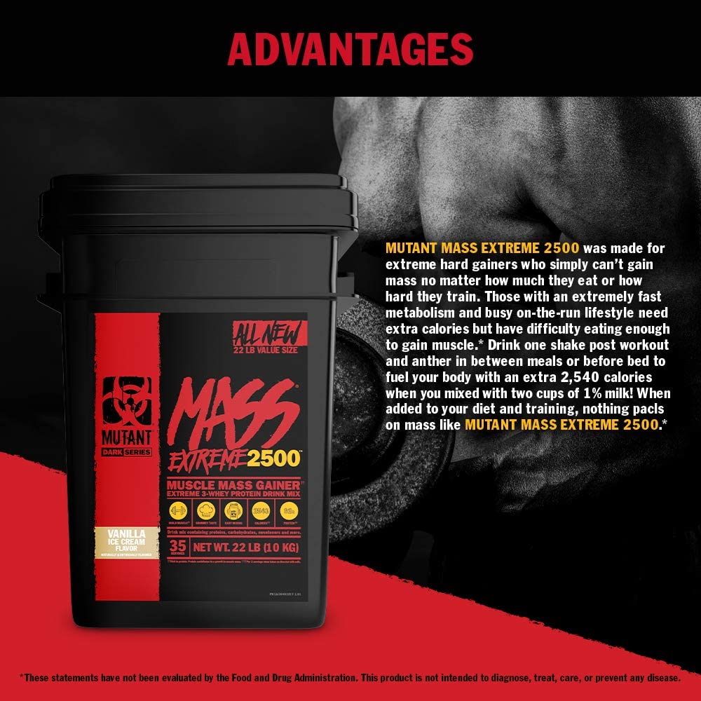 MUTANT MASS EXTREME 2500 (6 lbs) - 11 servings
