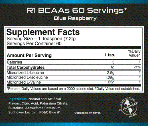 R1 BCAAs (432 grams) - 60 servings